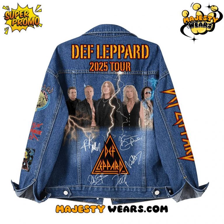 Def Leppard "2025 TOUR" Limited Edition Denim Jacket - MajestyWears