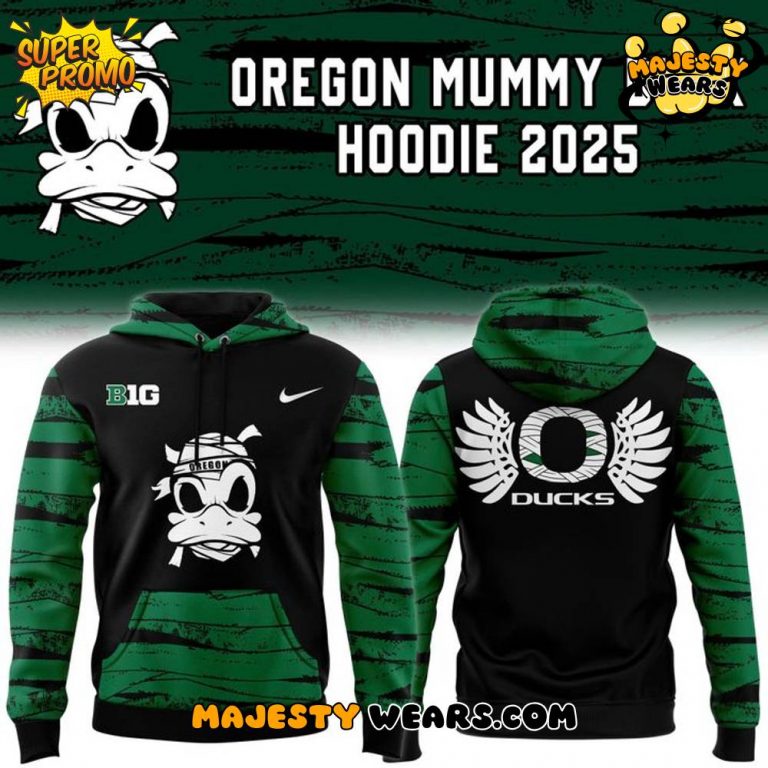 Oregon Ducks '' Mummy Duck'' 2025 Special Edition Hoodie - MajestyWears