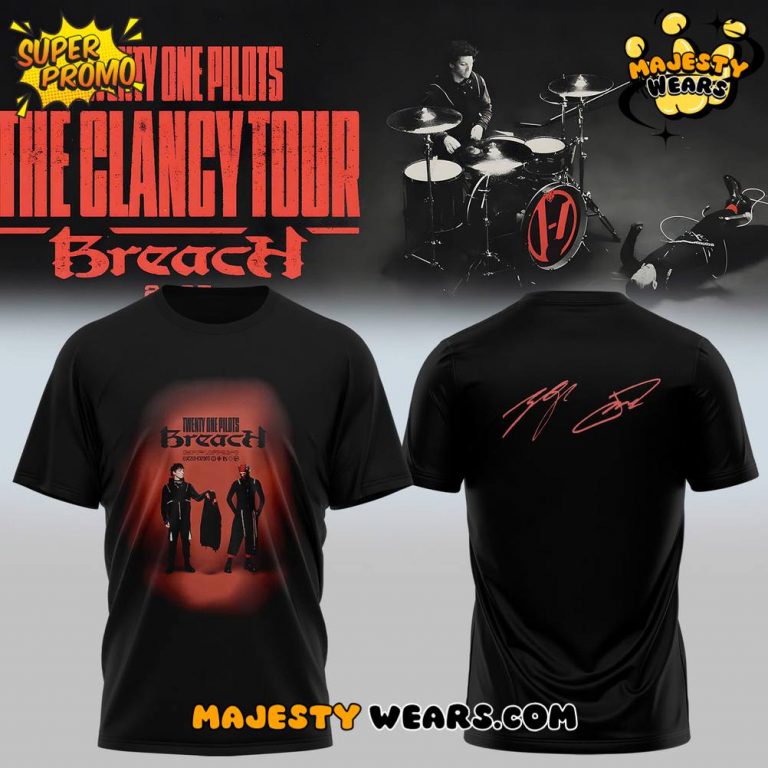 Twenty One Pilots The Clancy Tour: Breach Black Tee - MajestyWears