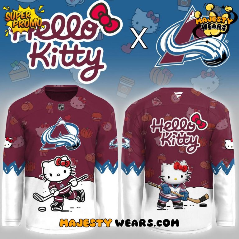 Colorado Avalanche x Hello Kitty Special Edition Hockey Jersey ...