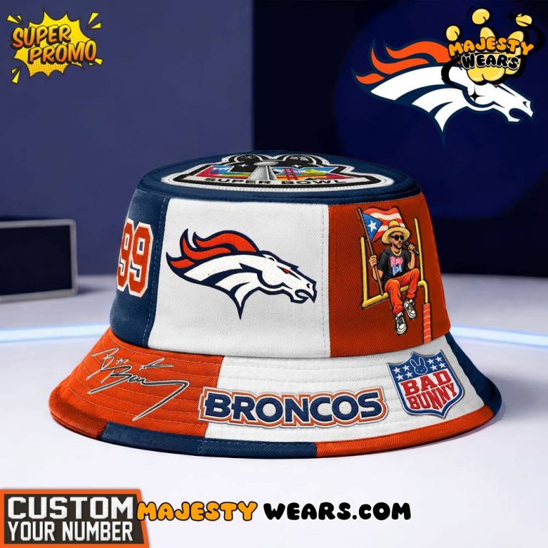 Denver Broncos x Bad Bunny Super Bowl 2026 Bucket Hat - MajestyWears