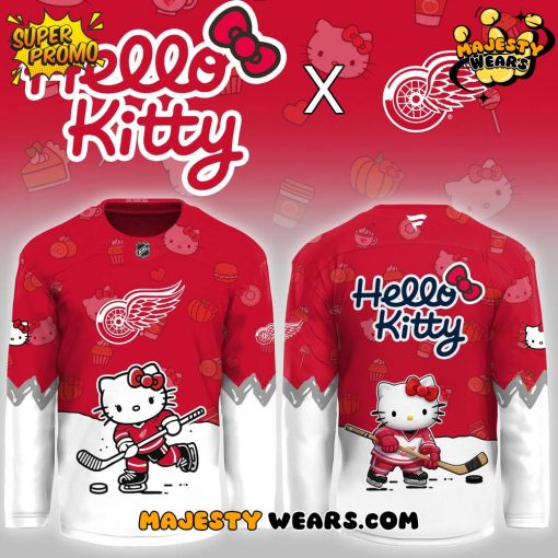 Detroit Red Wings x Hello Kitty Special Edition Hockey Jersey ...
