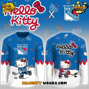 New York Rangers x Hello Kitty Special Edition Hockey Jersey - MajestyWears