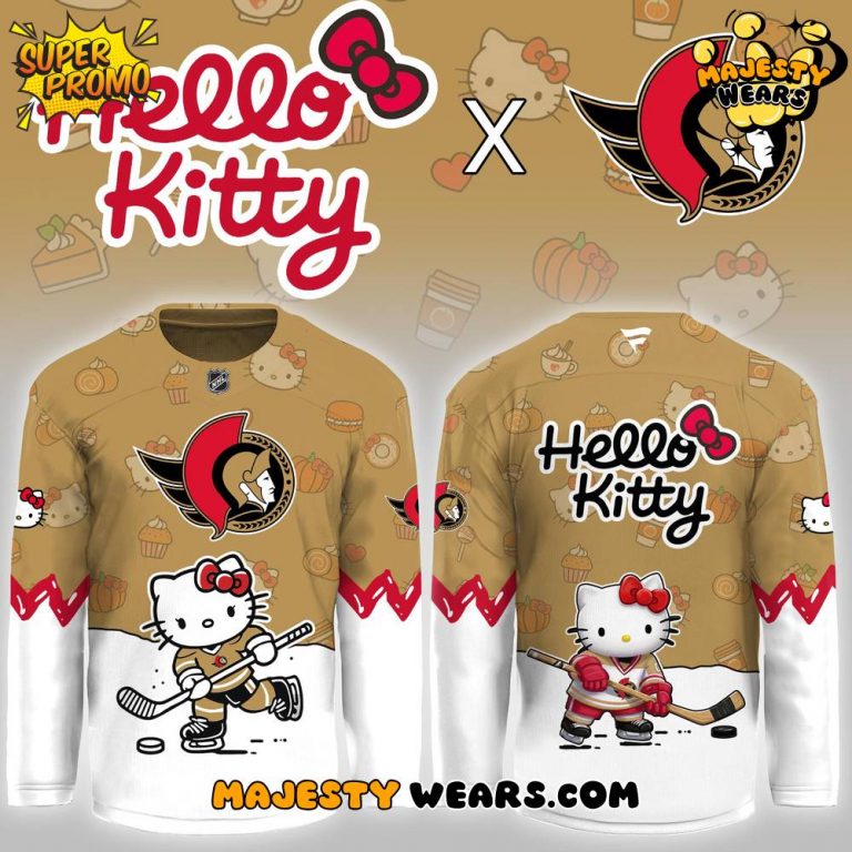 Ottawa Senators x Hello Kitty Special Edition Hockey Jersey - MajestyWears